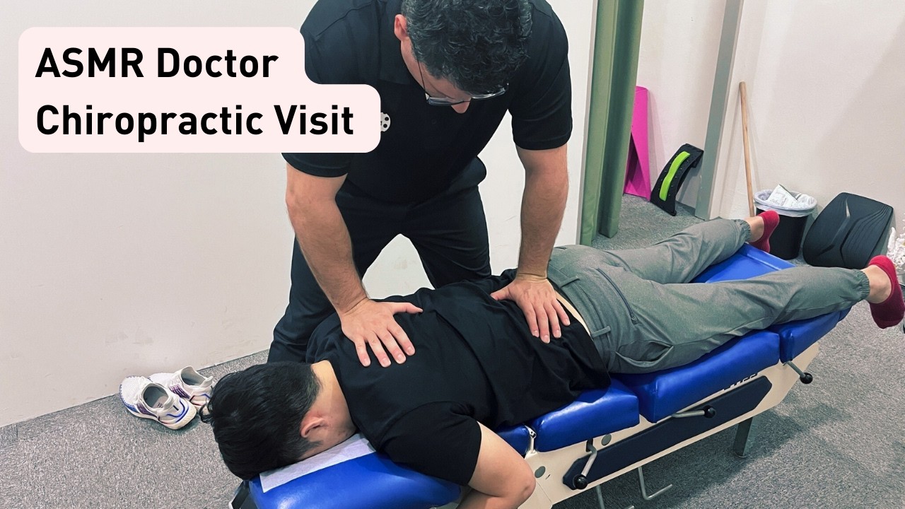 Back crackling ASMR TikTok Asmr chiropractic adjustment crack ...