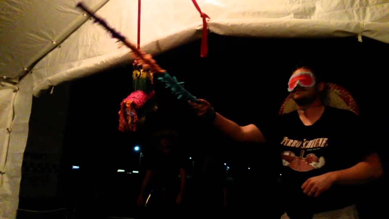 Pinata chaos Santa Pod National Finals VWDRC Mexican Theme night Sat ...