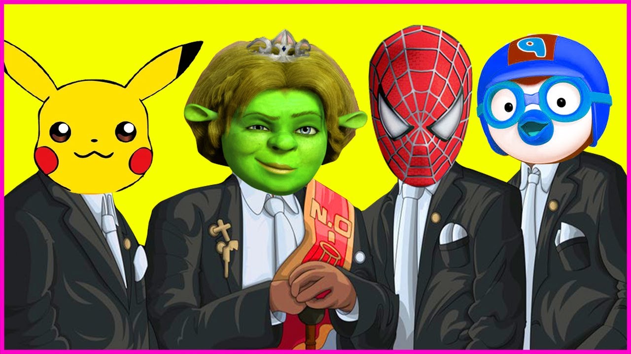 Pokemon & Pororo & Spider Man & Sherk - Coffin Dance Song Astronomia ...