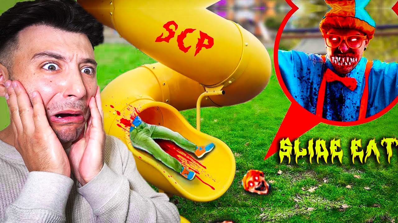 SLIDE EATER EATING BLIPPI SPOTTED IN REAL LIFE (OMG) - YouTube