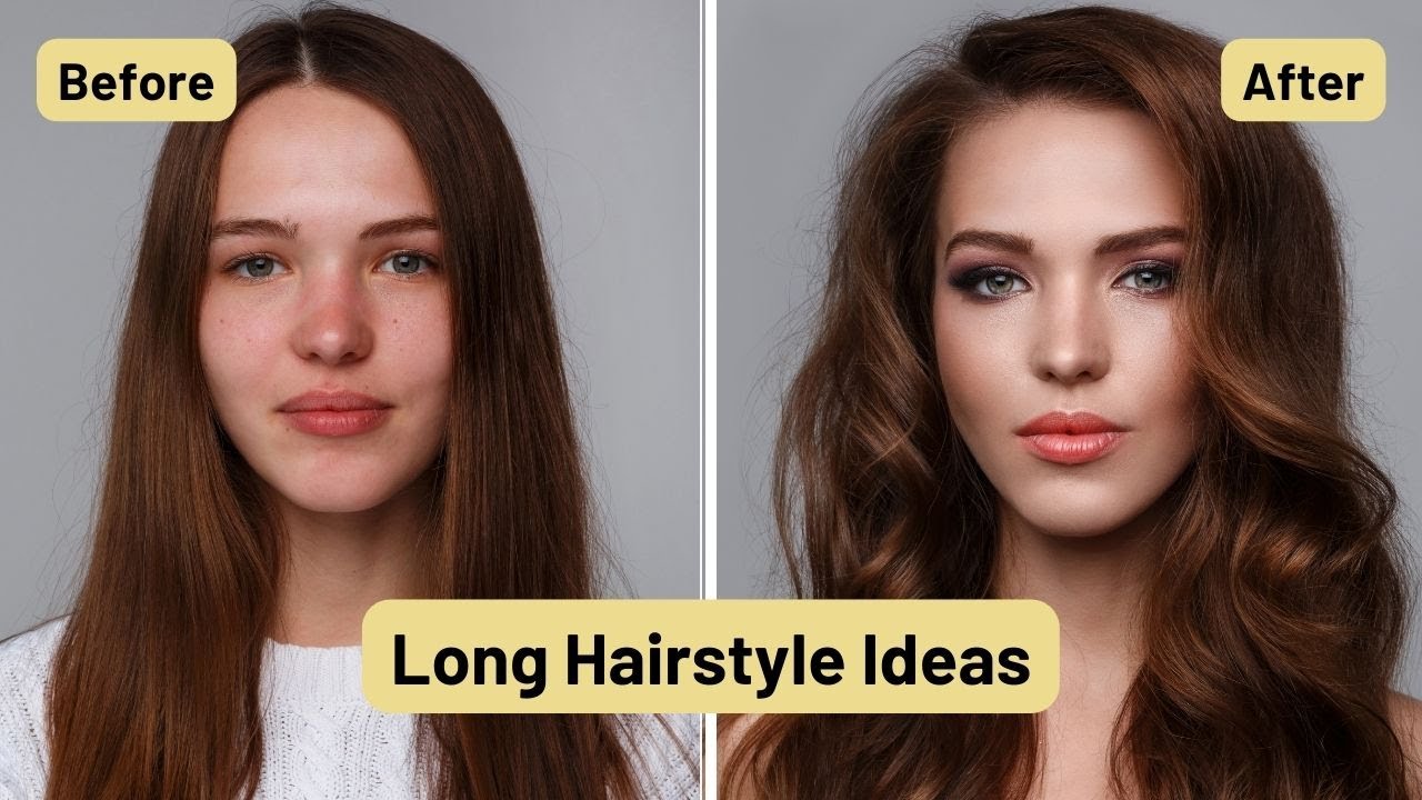 6 Different Long Hairstyles | For Medium to Long Hair - YouTube