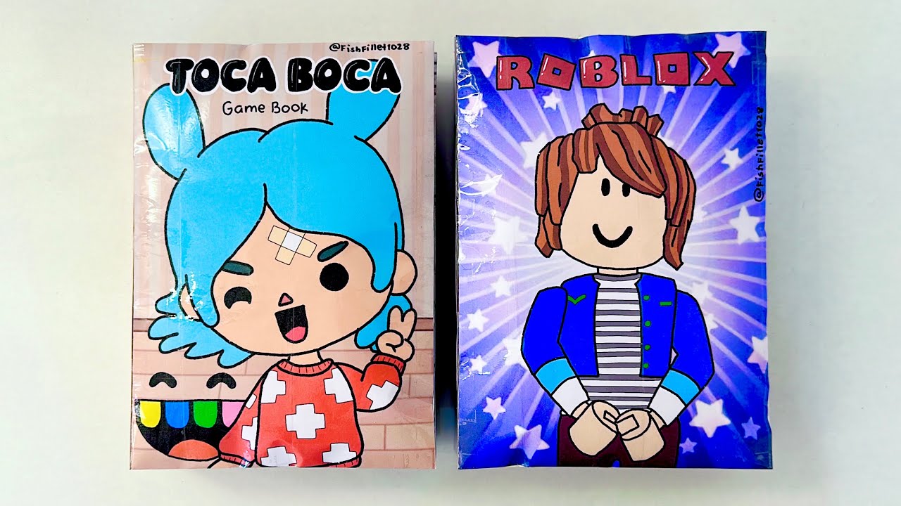 [🕹️paper diy🕹️] TOCA BOCA AND ROBLOX PAPER PLAY GAME BOOK! | asmr - YouTube