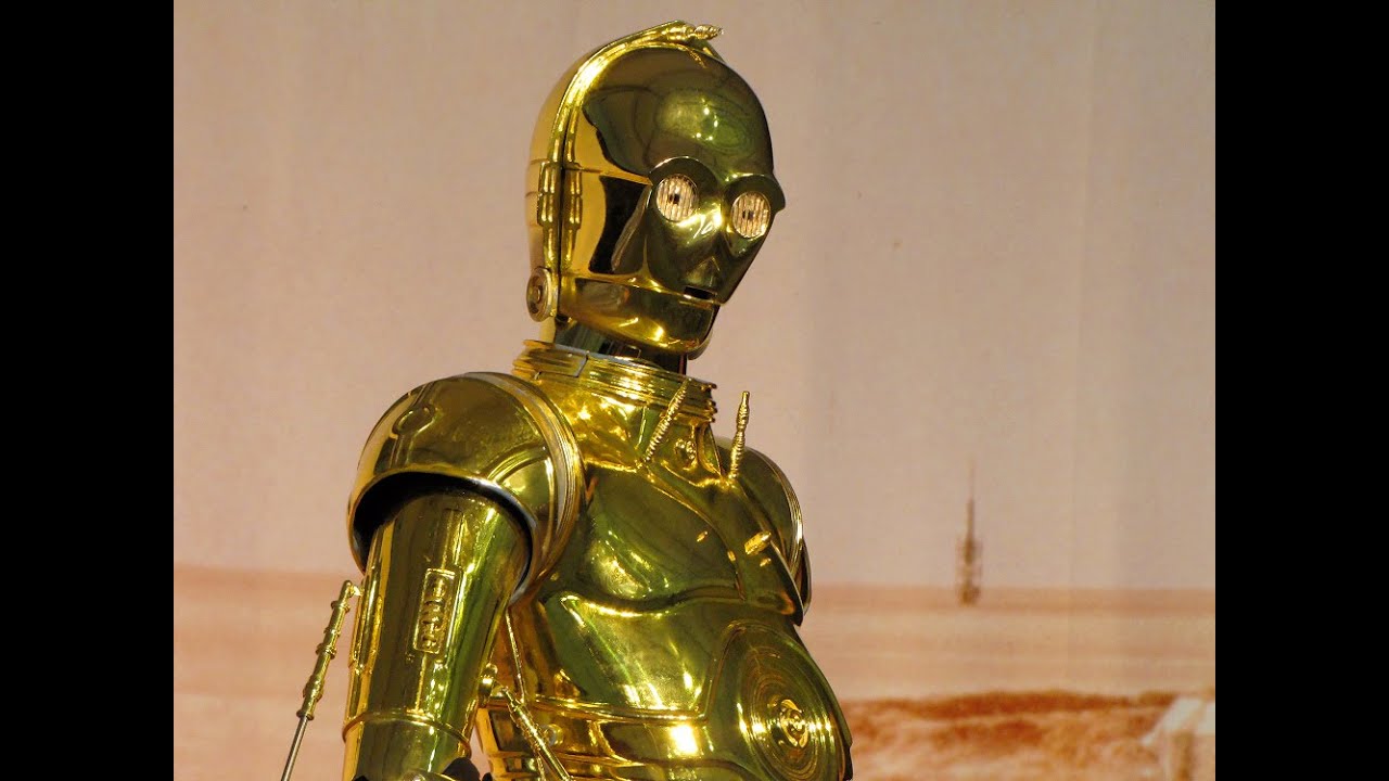 C-3P0 Model Kit Added Lighted Eyes (Quick Look) - YouTube