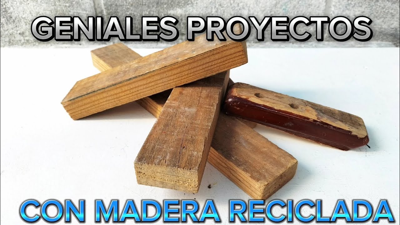 2 geniales proyectos reutilizando madera - YouTube