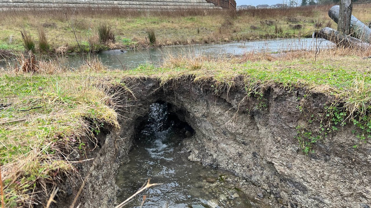 3 Layered Swale Unclog; Land Bridge - YouTube