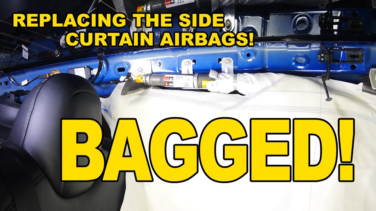Tesla Model 3: Replacing our Side Curtain Airbags on our Wrecked Tesla ...