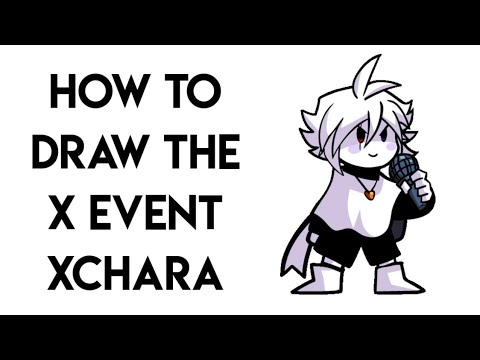 HOW TO DRAW THE X EVENT XCHARA FROM FRIDAY NIGHT FUNKIN STEP BY STEP ...