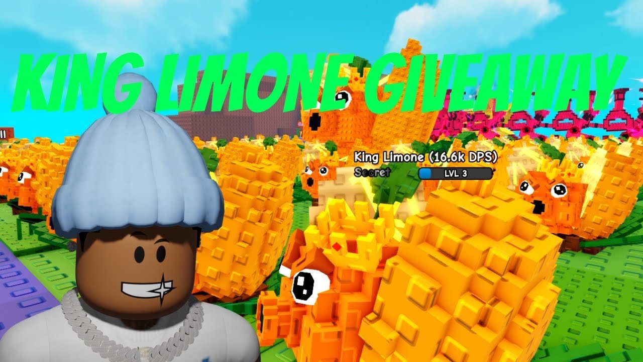 King Limone giveaway plants vs brainrots - YouTube