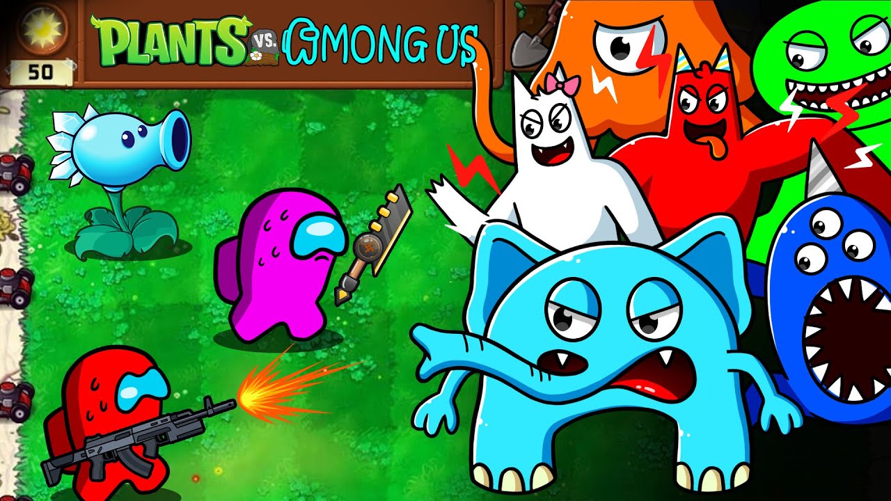 어몽어스 | Top Among Us VS ALL BOSSES Garten of BanBan in PVZ | Among Us ...