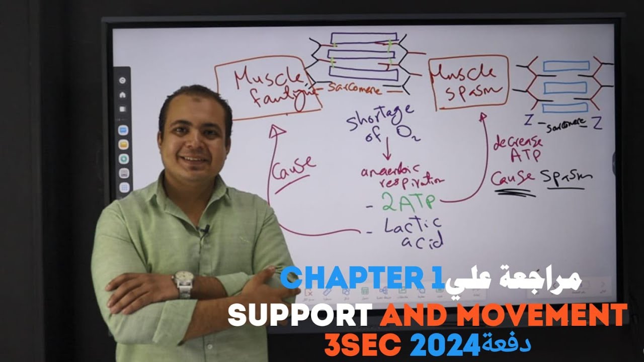 مراجعه علي chapter one support and movement in living organisms تالته ثانوي لغات دفعه 2025 - YouTube