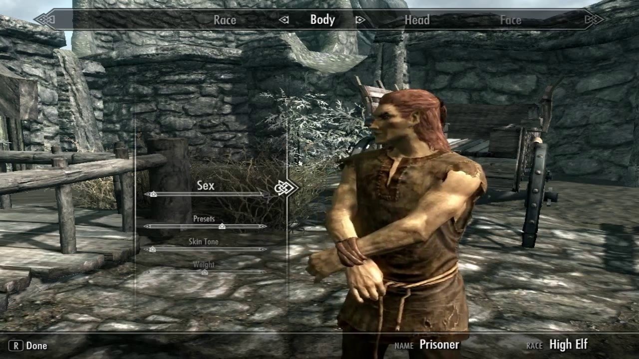 SKYRIM : Character creation :P - YouTube