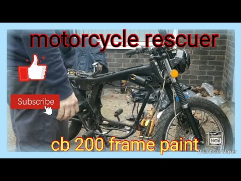 Honda cb200 engine paint and frame paint. Showing signs that it's going ...