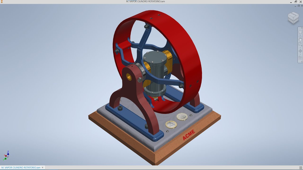 AUTODESK INVENTOR MAQUETA 4 DE UNAS MÁQUINAS DE VAPOR DISEÑADAS POR ...