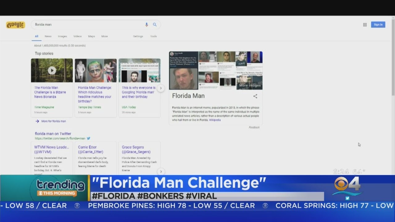 Trending: Florida Man Challenge - YouTube