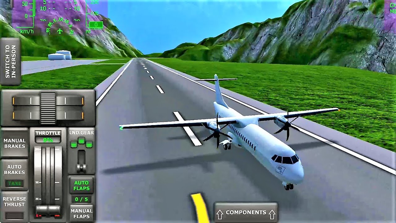 Turboprop Flight Simulator #2 - 3D Game of Flying on Airbus and plane ...