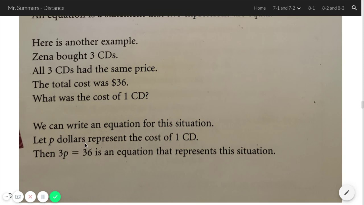 Reading and Writing Equations - YouTube