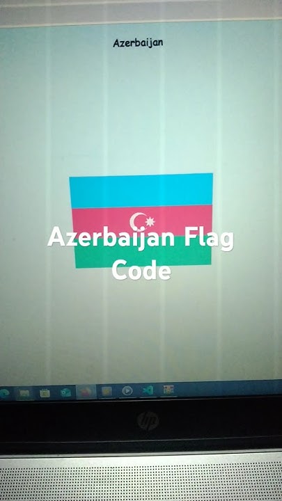 How to Code Azerbaijan Flag with HTML CSS & JavaScript! 🇦🇿 #coding #flagcoding #programming # ...