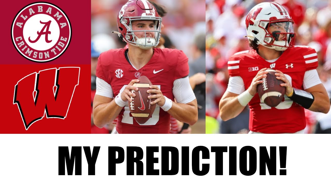 Alabama vs Wisconsin | 2025 College Football Prediction! - YouTube