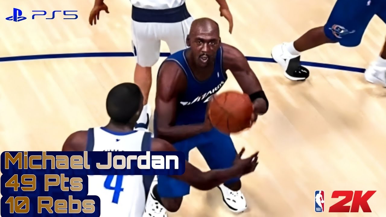 NBA 2K - Michael Jordan Highlights (49 PTS & 10 REB) vs. Mavs | MyNBA ...