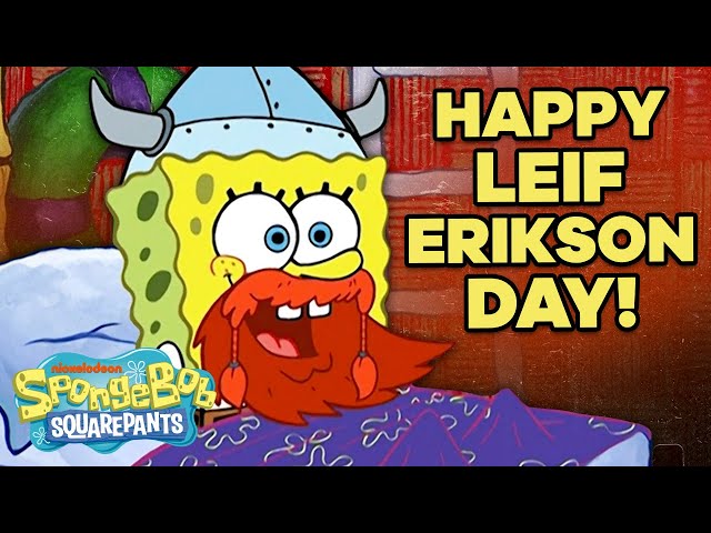 Leif Erikson Day Spongebob