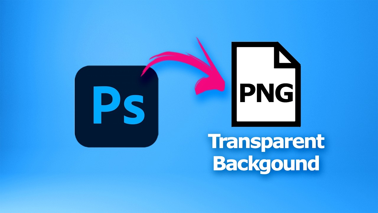 How to make PNG transparent background image in Photoshop 2026 - YouTube