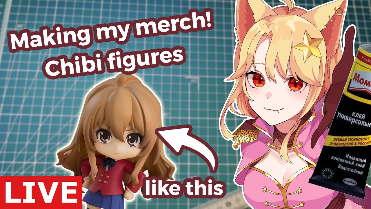 🔴 Making anime figures of myself! (VTuber merch) #3 | Handcam【VTUBER ...