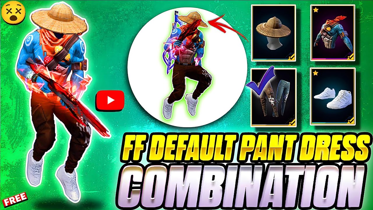 FF Default Pant God Level Free Dress Combination || Top 10 No Top Up ...