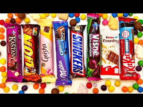 New ASMR Candy Opening - Cherry Jelly in Chocolate - Yummy Czech ...