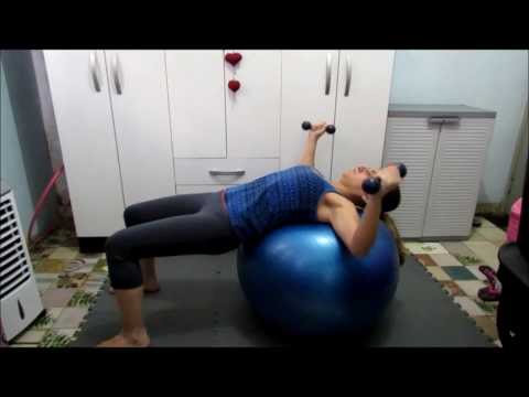 Vlog 17º dia: Rotina de exercícios em casa - Exercícios para os seios
