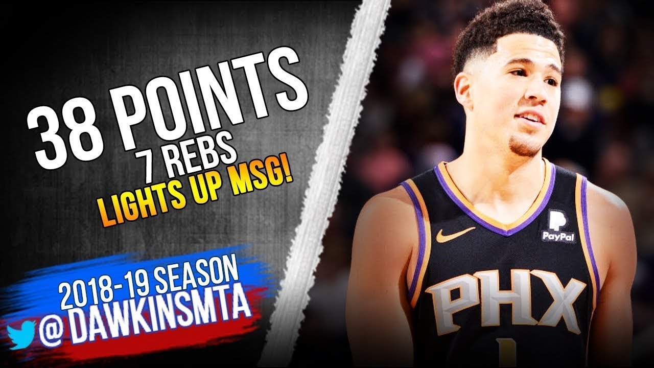 Devin Booker Full Highlights 2018 12 17 Suns vs Knicks 38 Pts LiGHTS UP ...