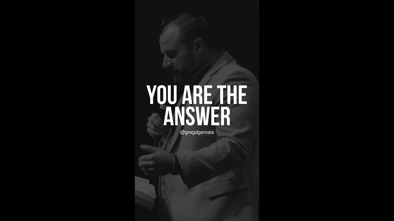 You are the answer! - YouTube