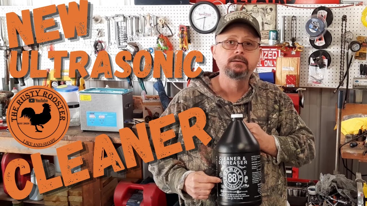 New ultrasonic Cleaner and test of FORMULA 88 CLEANER DEGREASER - YouTube