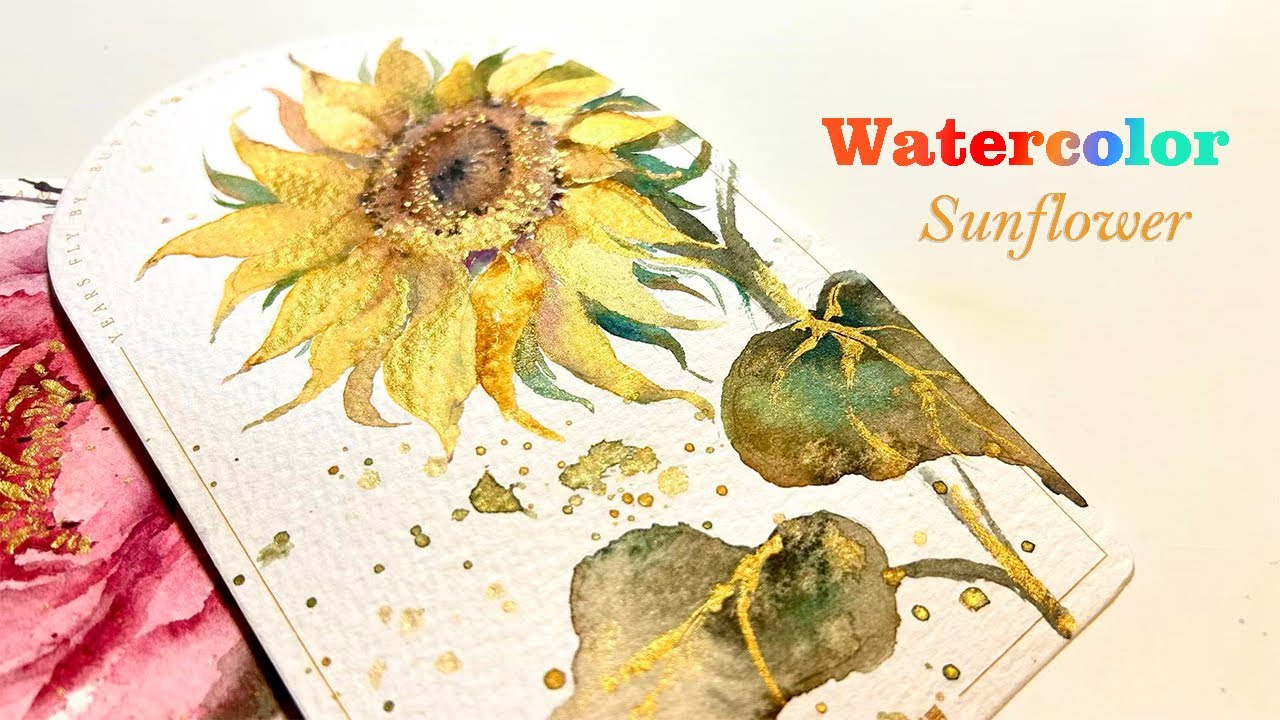 Watercolor Sunflower Tutorial - For Beginners - YouTube