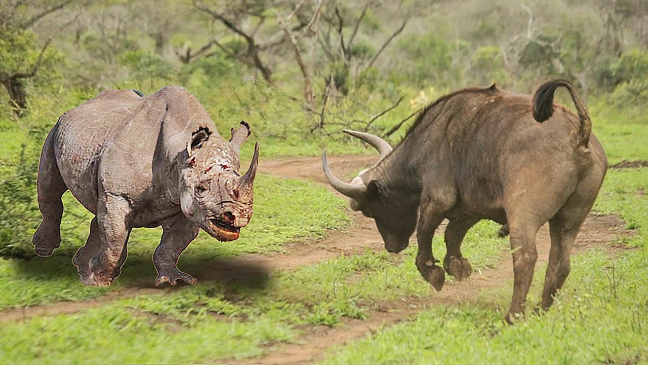 RHINO VS BUFFALO ¿Y si? - YouTube