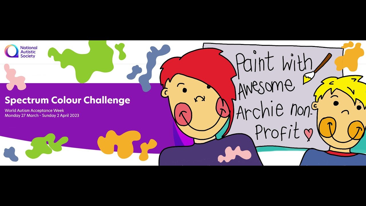 Paint with Awesome Archie non profit- Day 5 - Spectrum colour challenge ...
