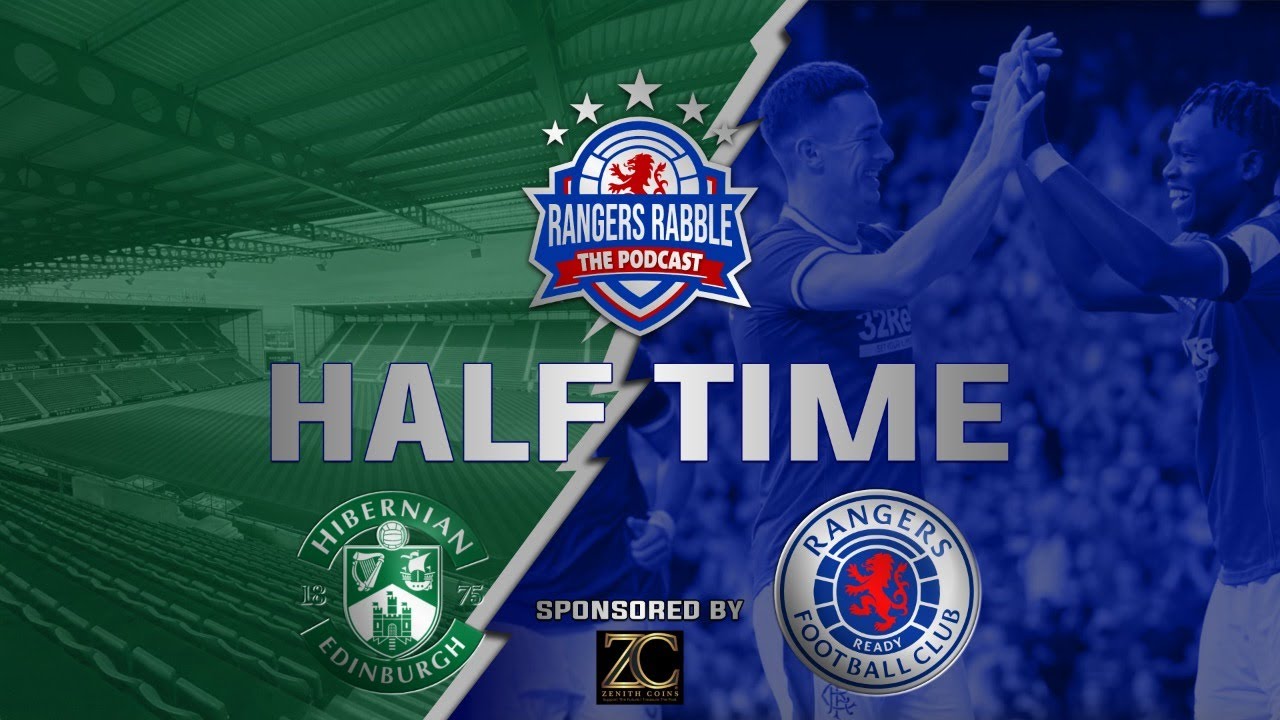 Halftime: Hibs 0-1 Rangers - Penalty To Rangers - YouTube