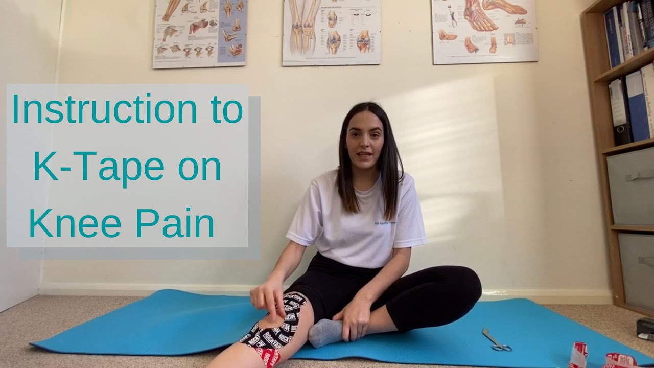 Instruction to K-Tape when suffering from knee pain. - YouTube