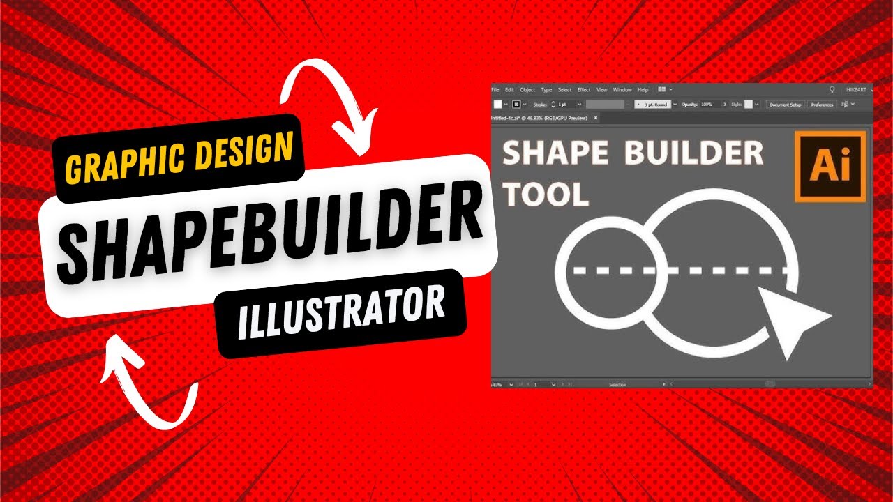 Graphic Design - Learning the ShapeBuilder Tool - YouTube