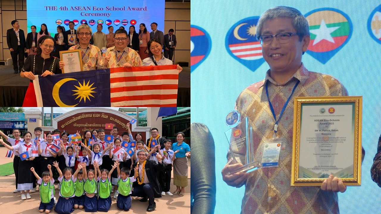 SM St. Patrick, Tawau: ASEAN Eco-Schools Award 2023 - YouTube