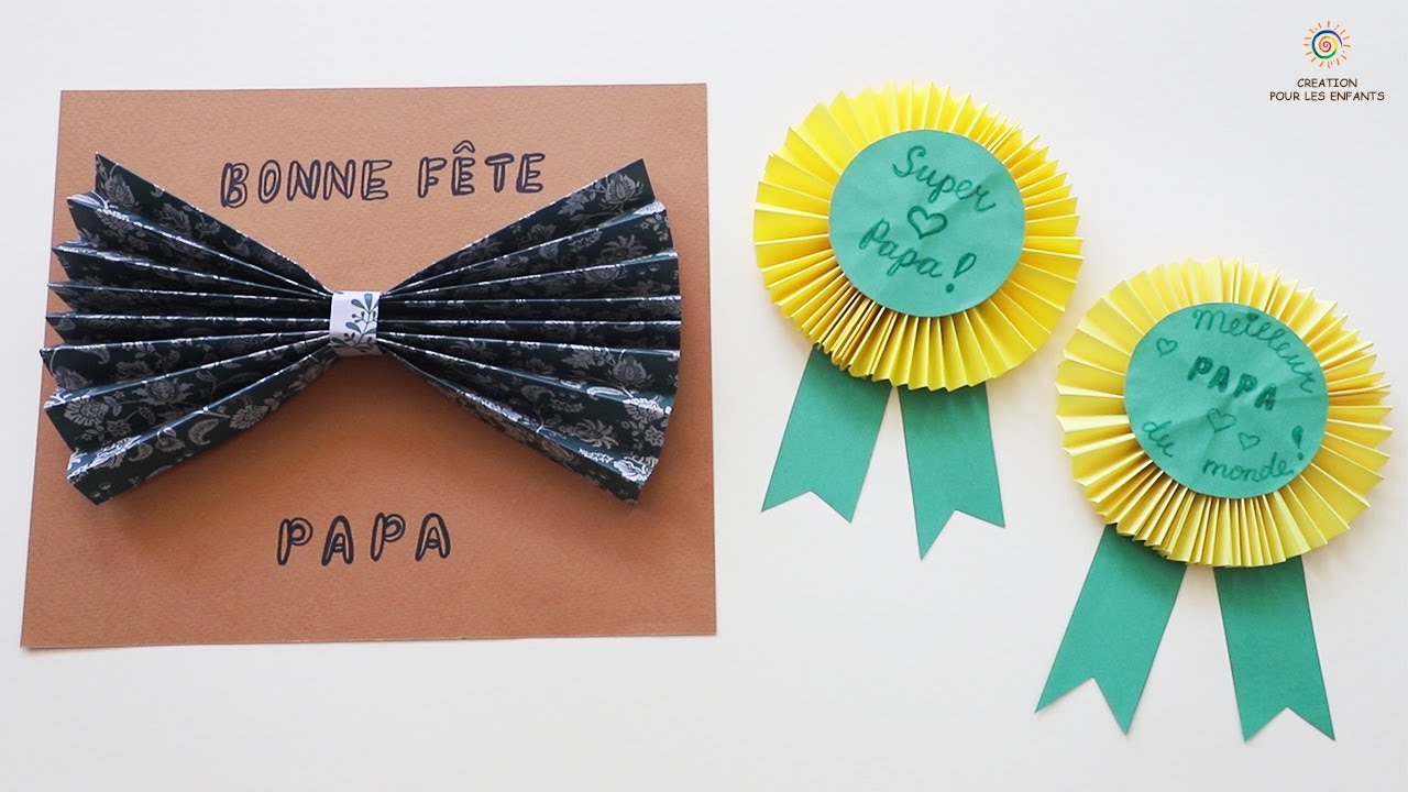 Idées cadeaux fête des pères | DIY. Carte, cocarde. Father's Day Gift ...