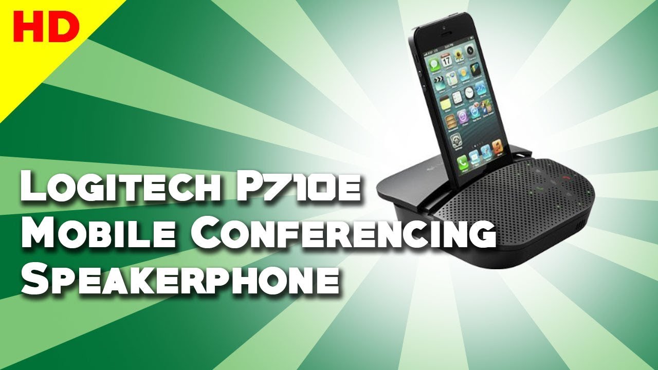 Logitech P710e Mobile Conferencing Speakerphone - YouTube