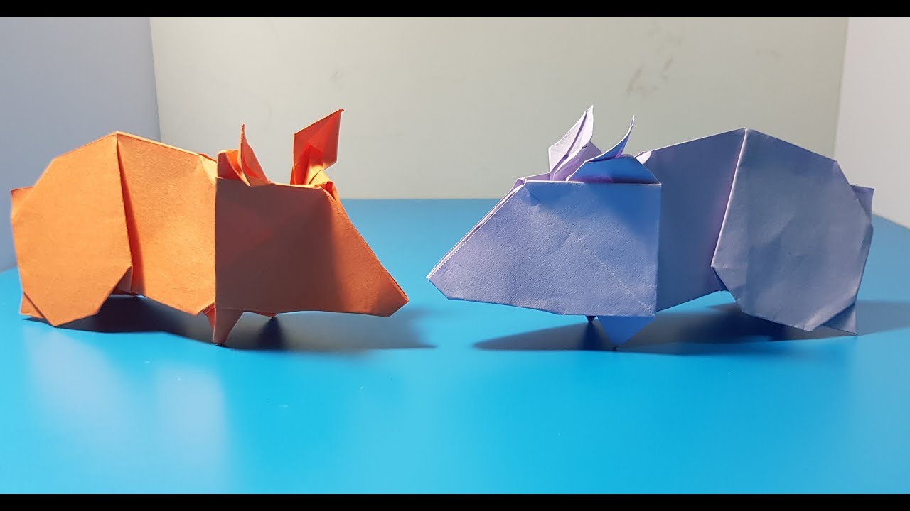 ORIGAMI - Gấp Con Hamster || Hamster - YouTube