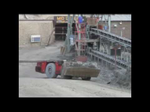 TCS RUD - Underground Mining - Scoop Exiting Mine - YouTube