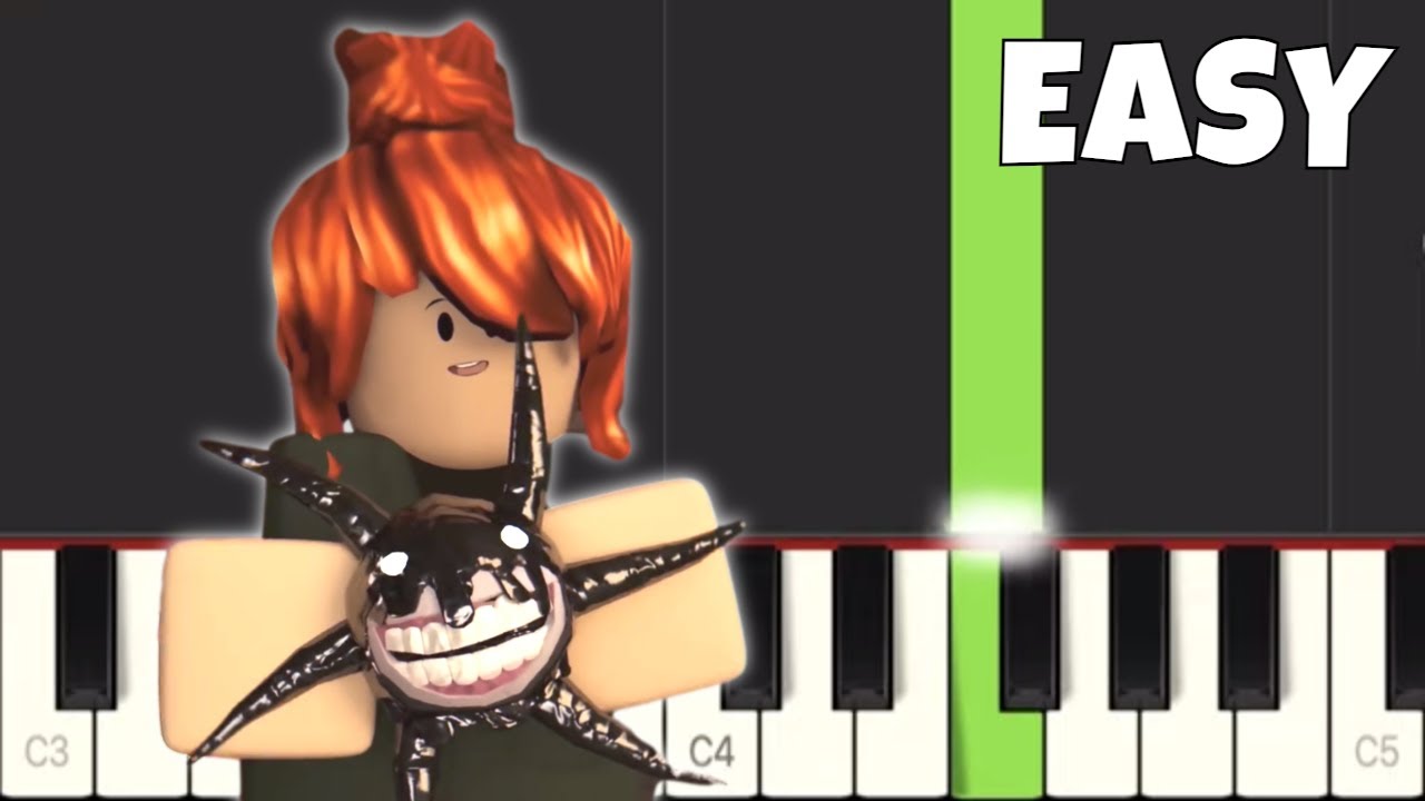 FLOWER challenge - Roblox DOORS Animation - EASY Piano Tutorial - YouTube