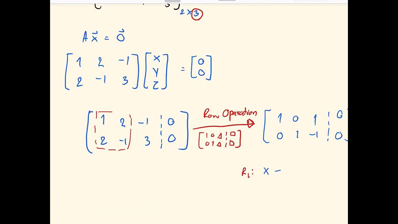 Nullity,Nullspace (EE MATH มทส.) - YouTube