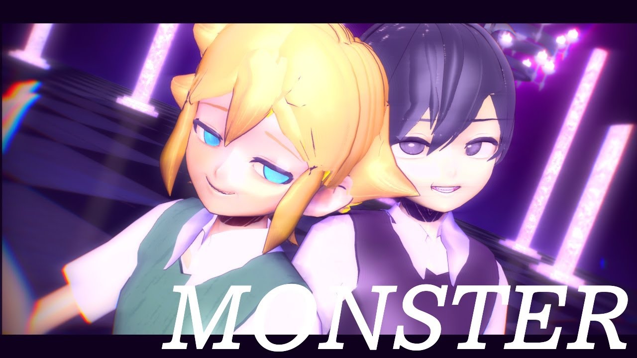 MMD x OMORI 】MONSTER || SUNNY & BASIL - YouTube