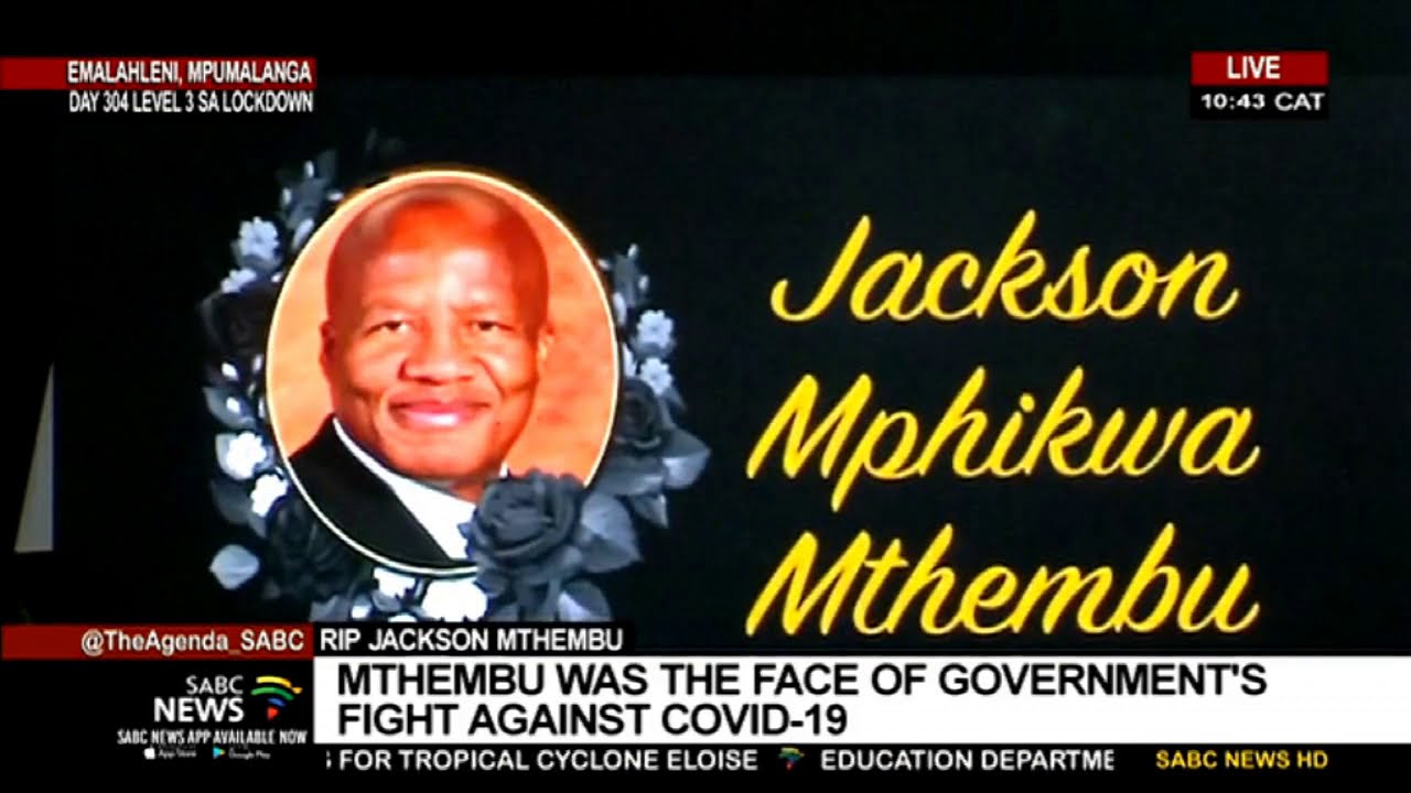 Minister Jackson Mthembu was the face of SA government's fight against ...