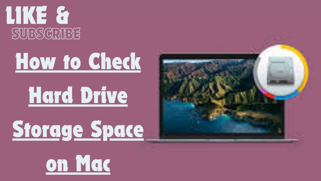 How to Check Hard Drive Storage Space on Mac - YouTube