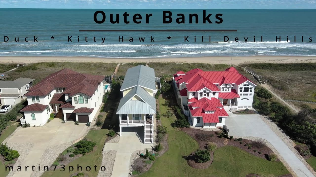 Kitty Hawk, Kill Devil Hills and Duck (Outer Banks - OBX) 4K Drone Video - YouTube