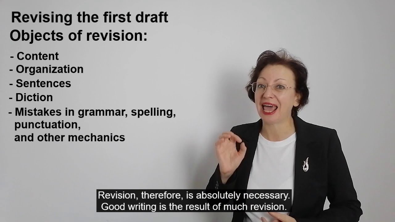 7.9. Revising the First Draft / Composition / English Writing - YouTube